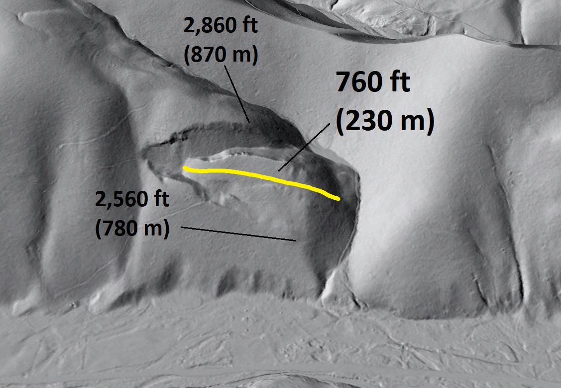 Interesting “sideways” movement of a large sandstone blockslide ...