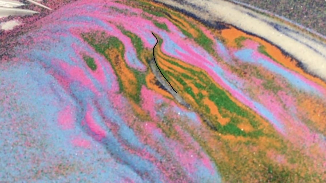 Interesting sedimentary basin structures in fold-thrust belt outcrop ...